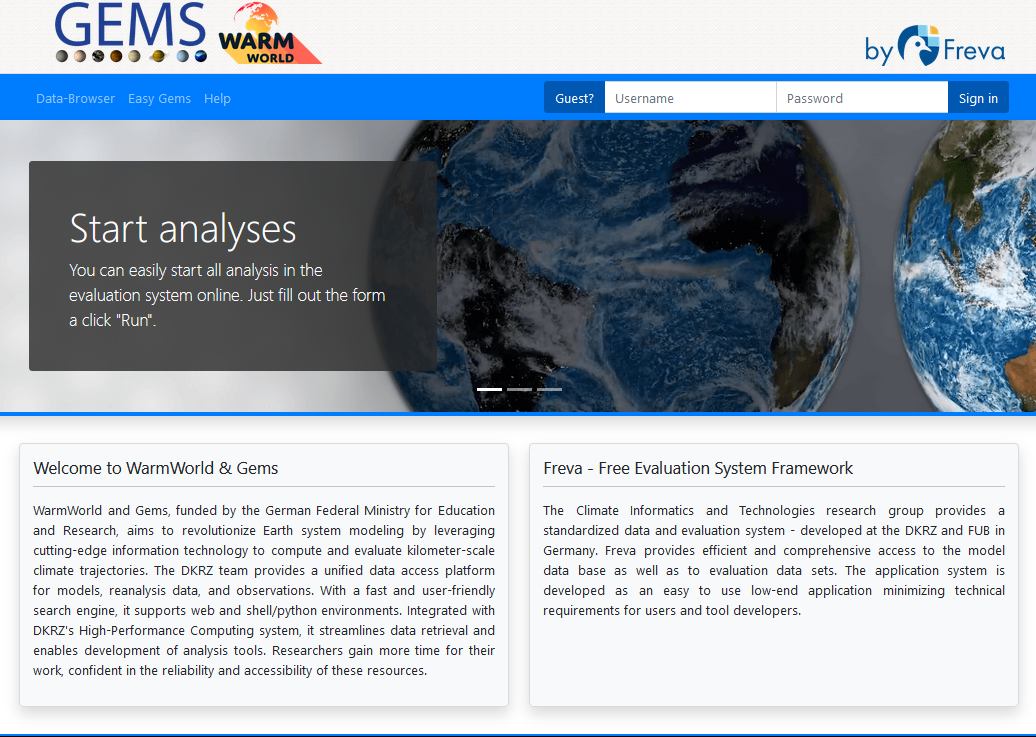 Datensuche mit dem neuen GEMS-System — Deutsch
