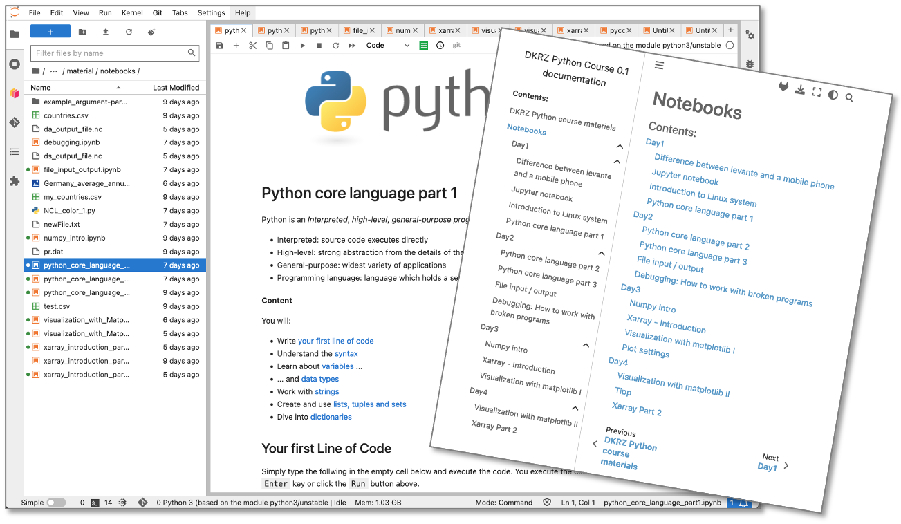 Python-Kurs für Geowissenschaften — Deutsch